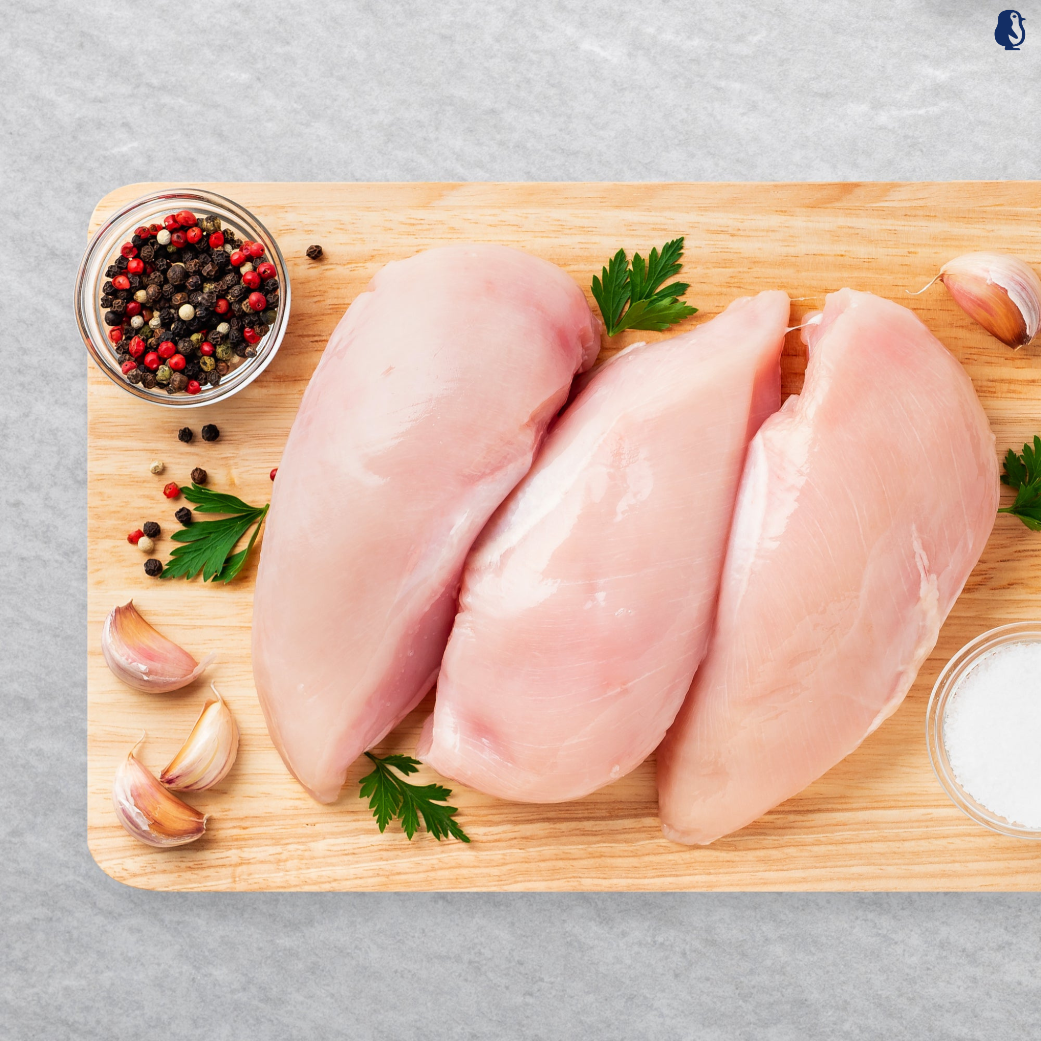 [HALAL] Raw Skinless Chicken Boneless Breast (2KG/PKT) – Furozen House